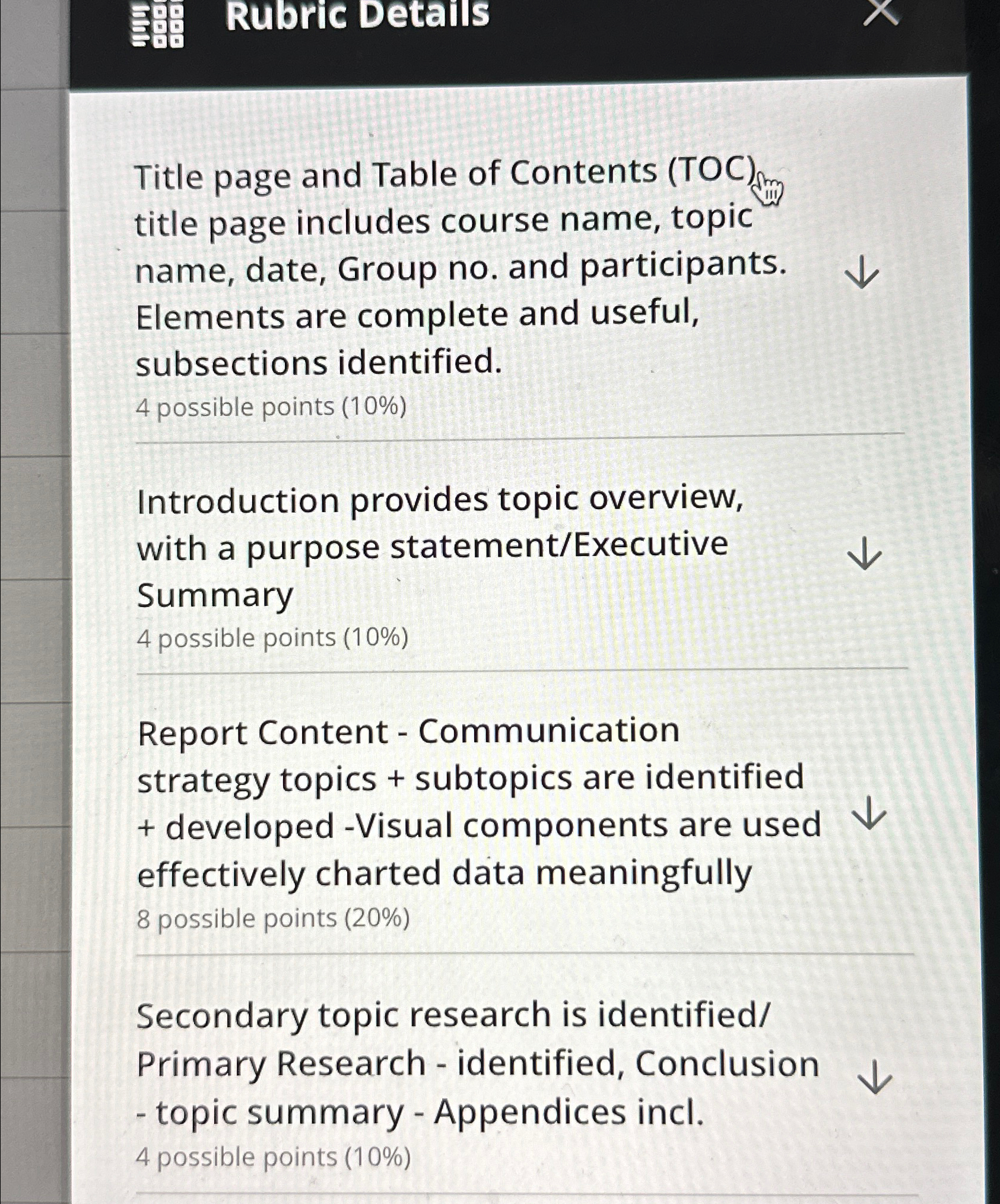 Solved Title page and Table of Contents (TOC) ﻿title page | Chegg.com