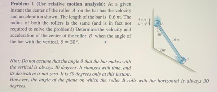 Solved DYNAMICS - RELATIVE MOTION ANALYSIS!Please can | Chegg.com