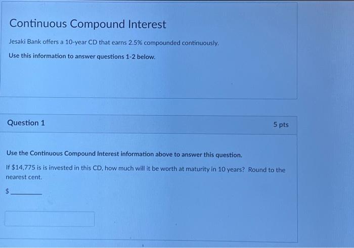 Solved use compound intrest what are the steps to find the | Chegg.com