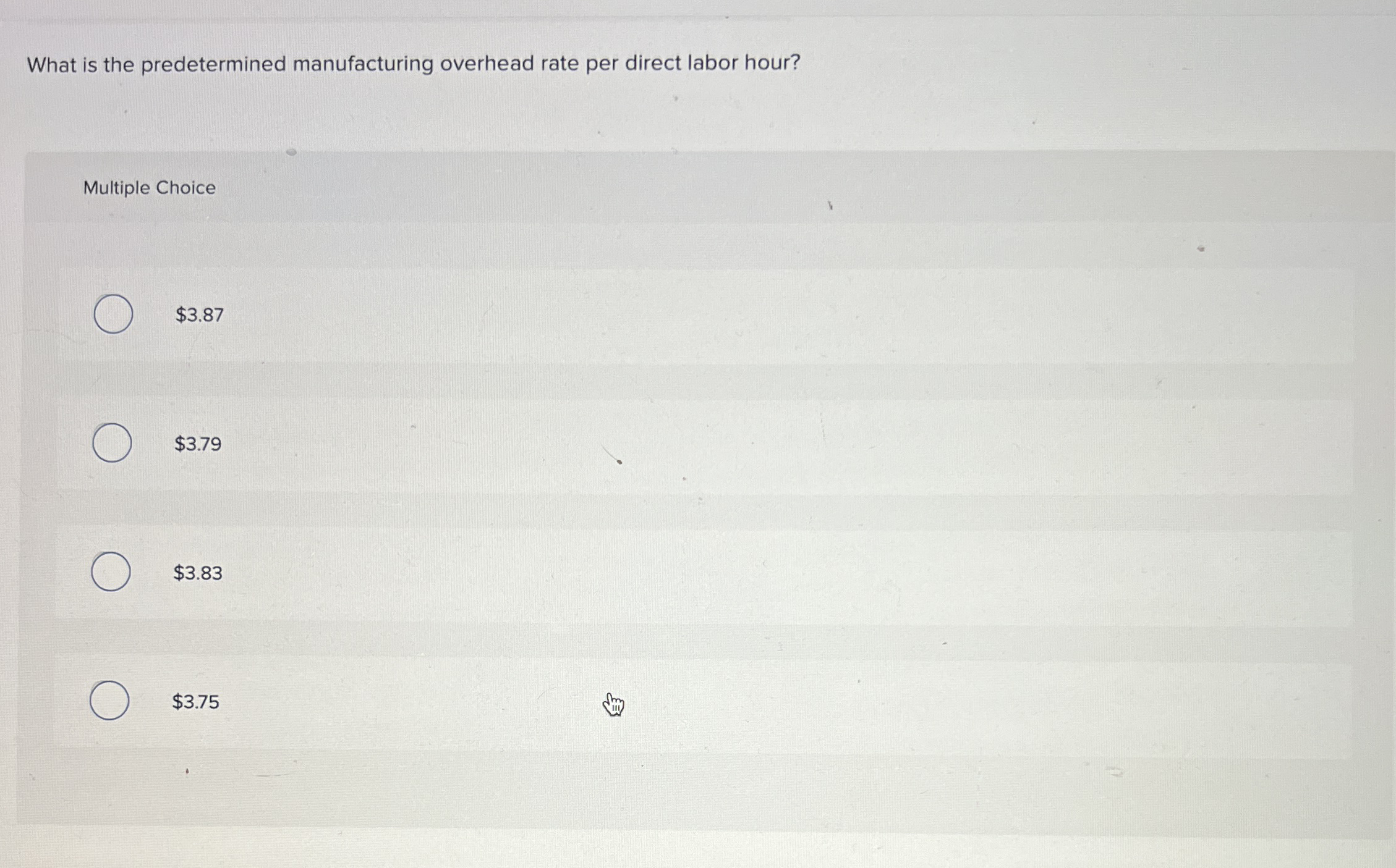 Solved What is the predetermined manufacturing overhead rate | Chegg.com