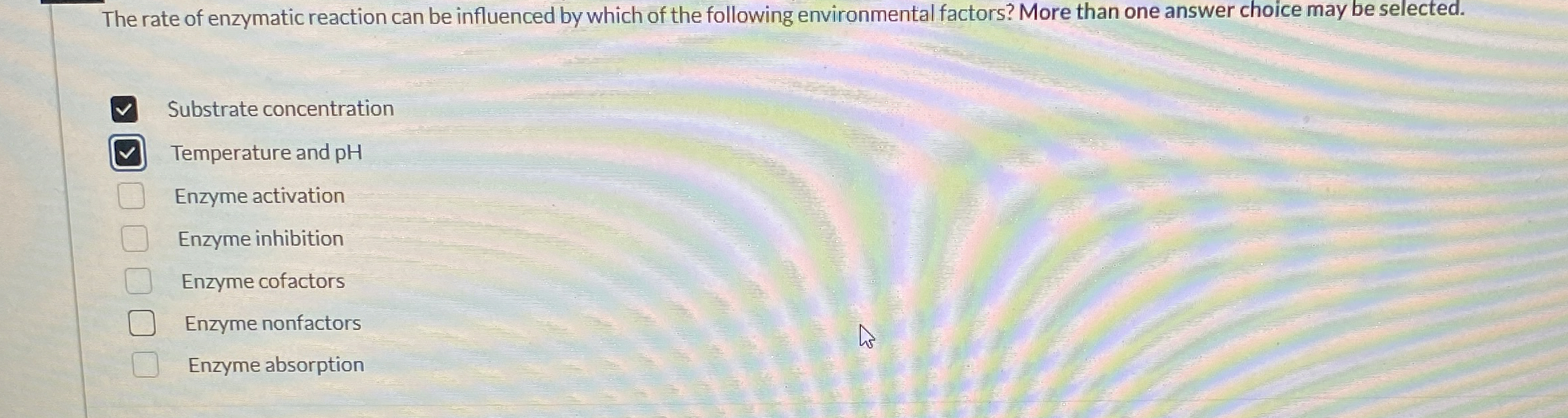 Solved The rate of enzymatic reaction can be influenced by | Chegg.com