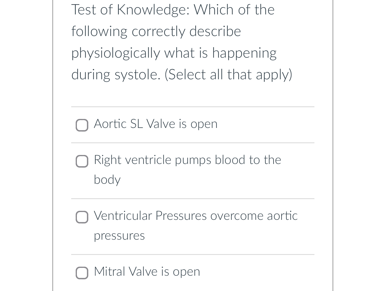 Solved Test of Knowledge: Which of the following correctly | Chegg.com
