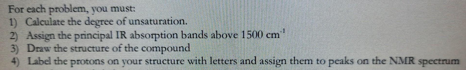 Solved For each problem, you must: 1) Calculate the degree | Chegg.com