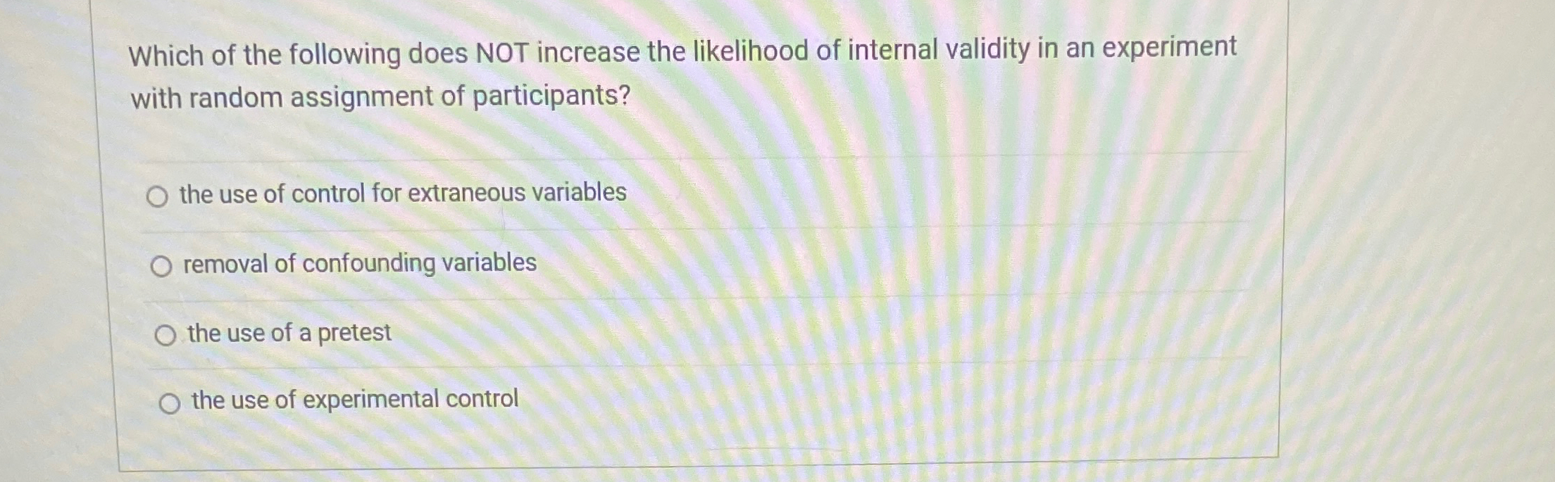 Solved Which of the following does NOT increase the | Chegg.com