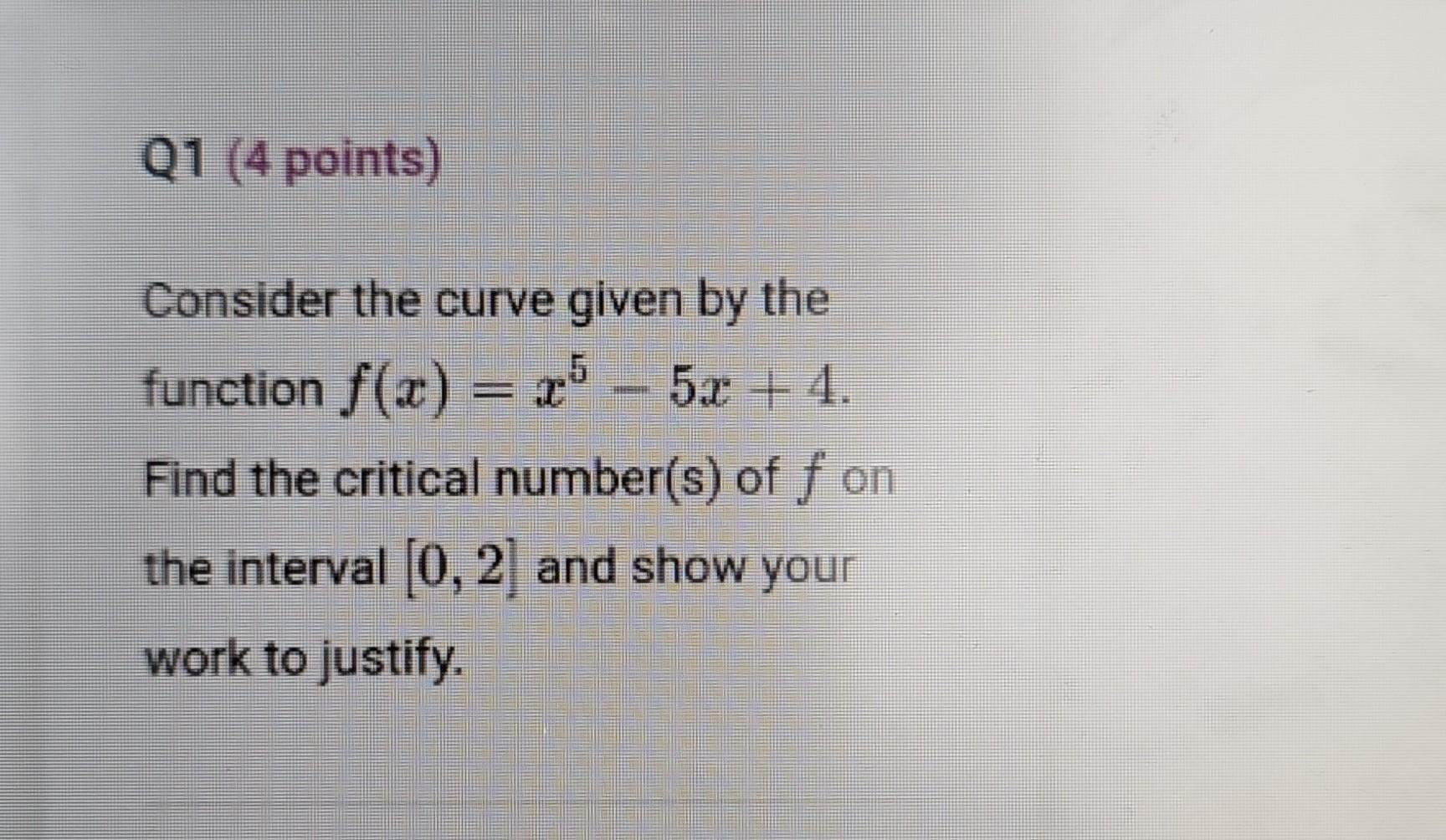 Solved Consider the curve given by the function | Chegg.com