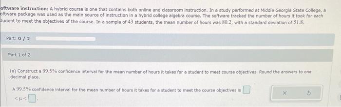 Solved ftware instruction: A hybrid course is one that | Chegg.com