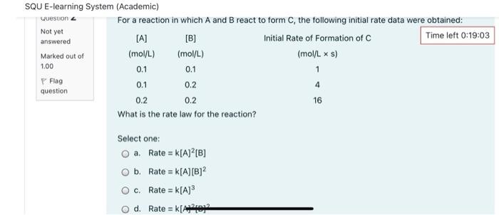 Solved SQU E-learning System (Academic) wuestion For a | Chegg.com