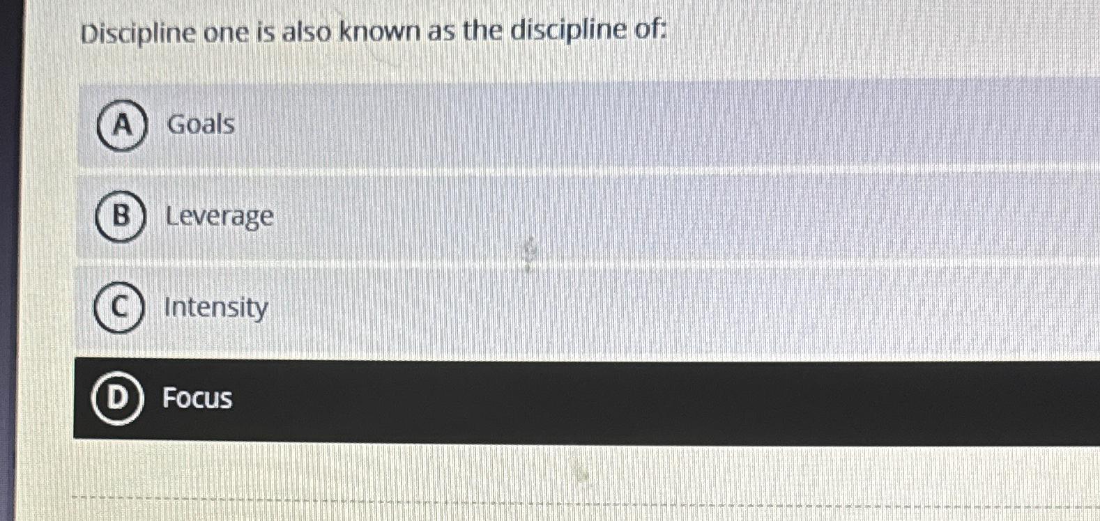 Solved Discipline one is also known as the discipline | Chegg.com