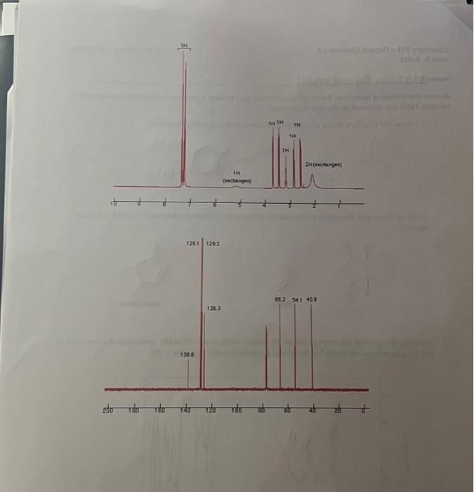 (5) Using the spectral information below (IR, proton | Chegg.com