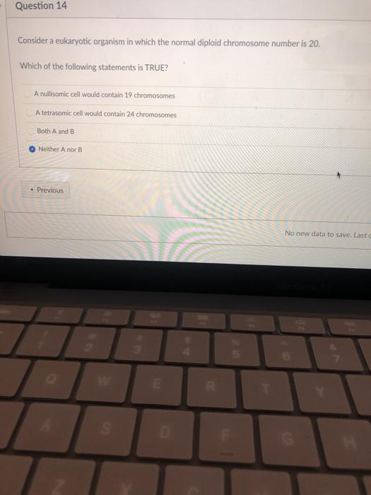 Solved Question 14 Consider a eukaryotic organism in which | Chegg.com