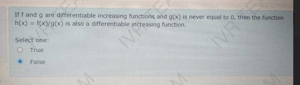 Solved If f ﻿and g ﻿are differentiable increasing functions | Chegg.com