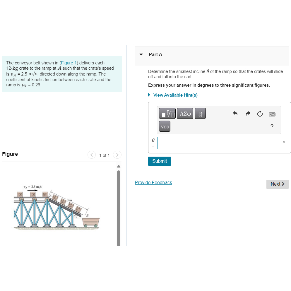 Solved The conveyor belt shown in (Figure 1) ﻿delivers each | Chegg.com