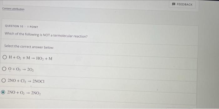 Solved FEEDBACK Content attribution QUESTION 101 POINT Which | Chegg.com