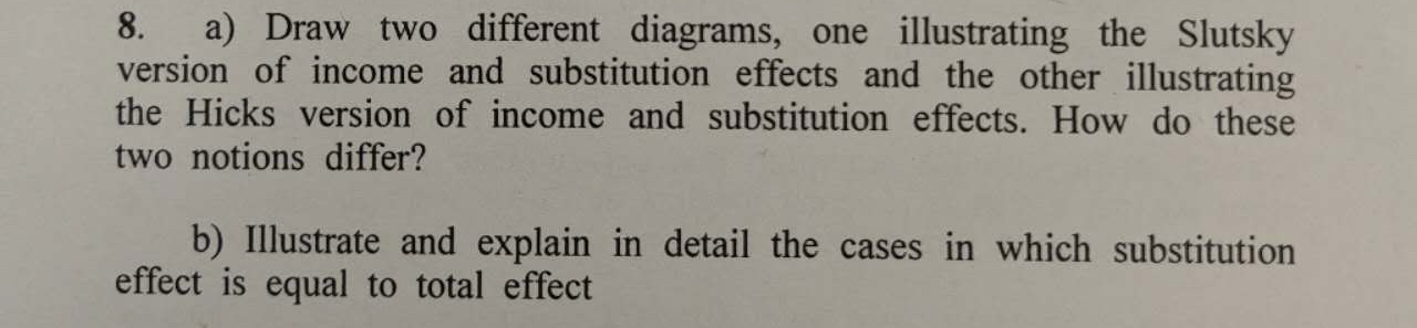Solved a) ﻿Draw two different diagrams, one illustrating the | Chegg.com