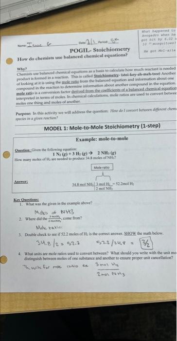 Solved name Isuac 6 How do chemists use balanced chemical | Chegg.com