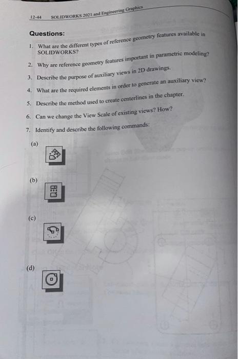 Solved 12-44 SOLIDWORKS 2021 and Engineering Graphics | Chegg.com
