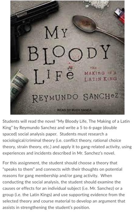 MY BLOODY Lirë THE MAKING OF A LATIN KING REYMUNDO | Chegg.com