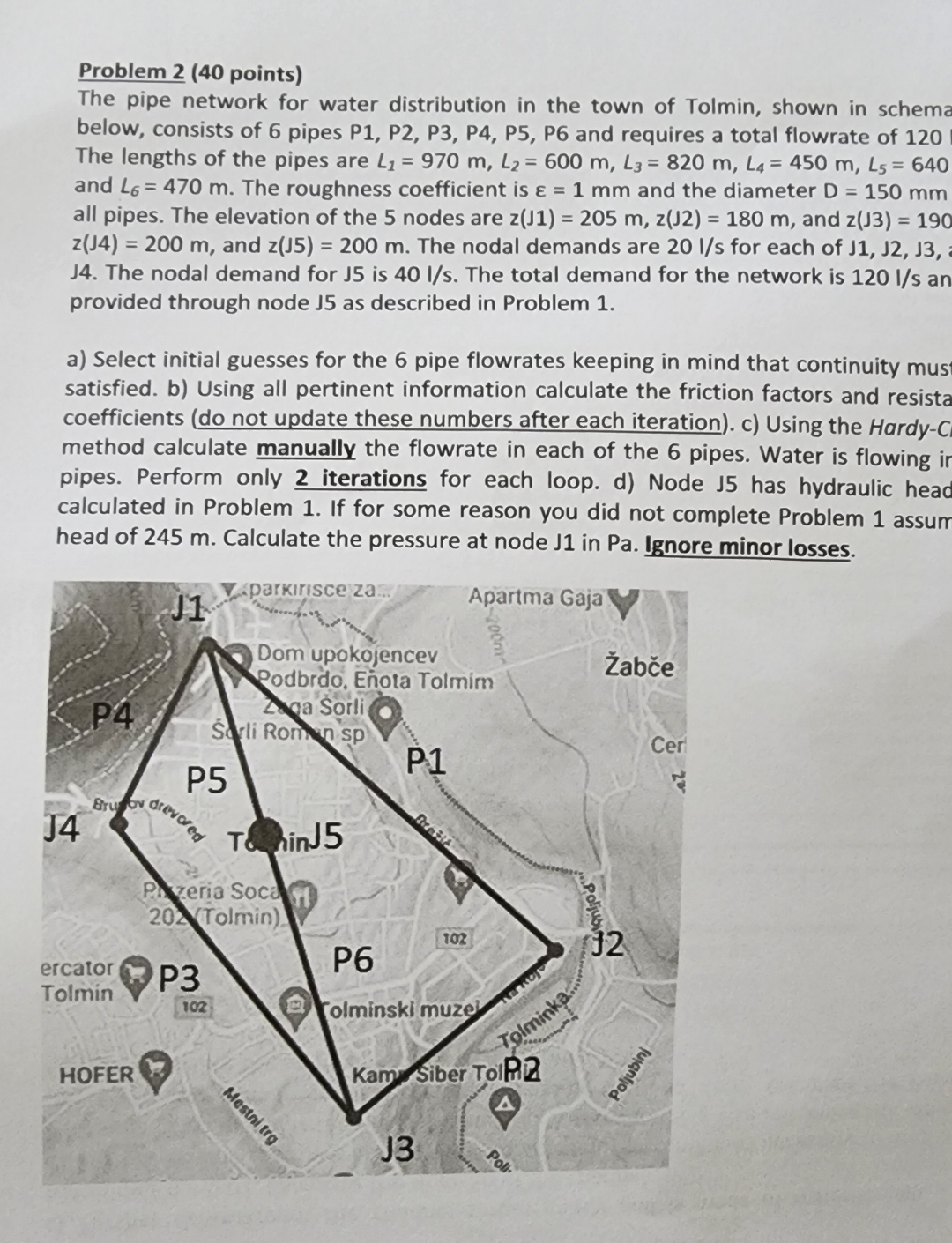 Solved Problem 1 ( 30 ﻿points)You are designing a water | Chegg.com