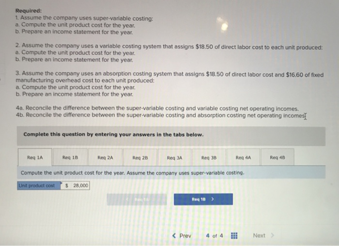 Solved Saved Problem 6A-5 Super-Variable Costing, Variable | Chegg.com