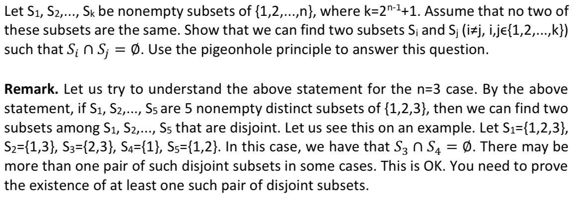 Solved Let S1,S2,dots,Sk ﻿be nonempty subsets of | Chegg.com