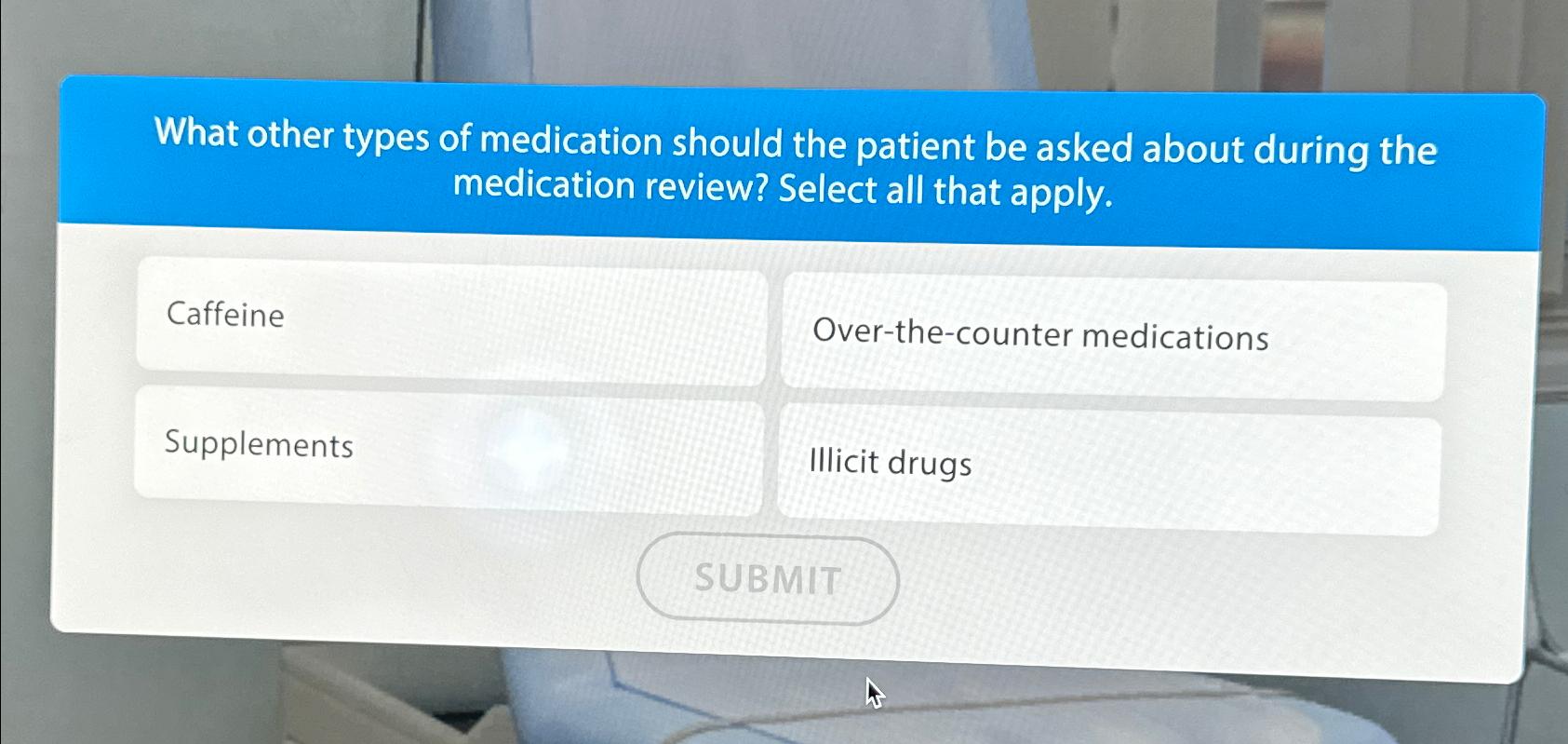 Solved What other types of medication should the patient be | Chegg.com