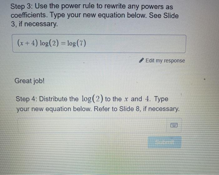 Solved Equations RA Exponential Equations 2 x. = Solution: | Chegg.com