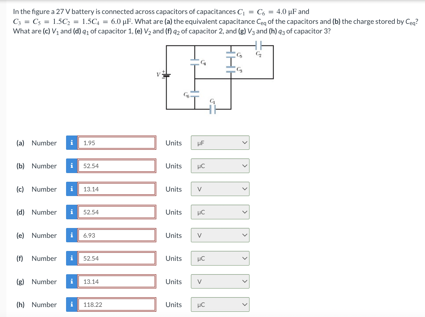Solved In the figure a 27V ﻿battery is connected across | Chegg.com