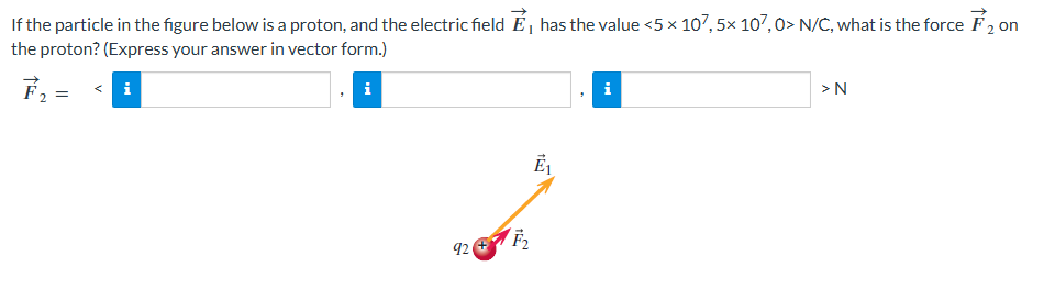 Solved If ﻿the particle in ﻿the figure below is ﻿a proton, | Chegg.com