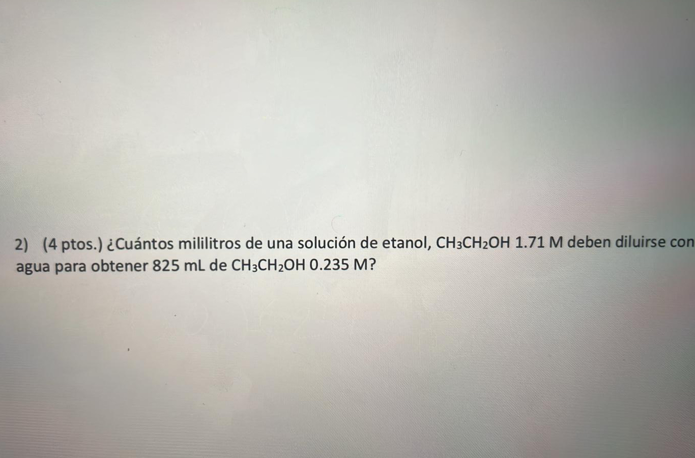 Solved (4 ﻿ptos.) ¿Cuántos mililitros de una solución de | Chegg.com