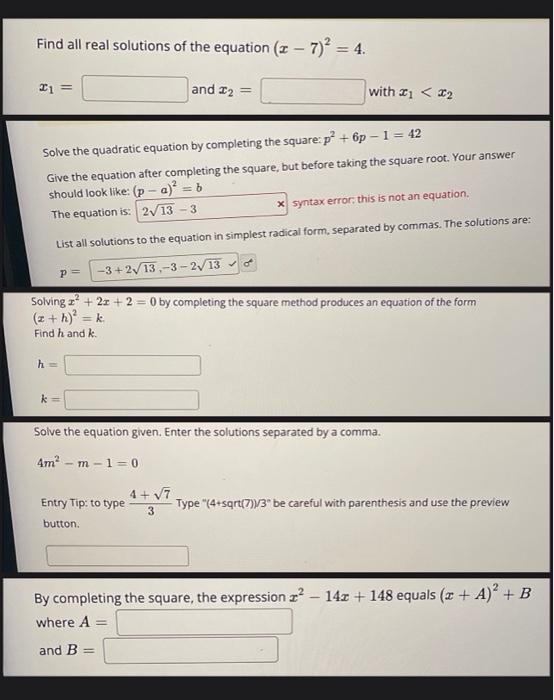 Solved Find all real solutions of the equation (1 – 7)? = 4. | Chegg.com