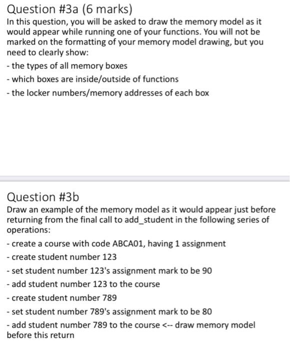 Question #3a (6 marks) In this question, you will be | Chegg.com