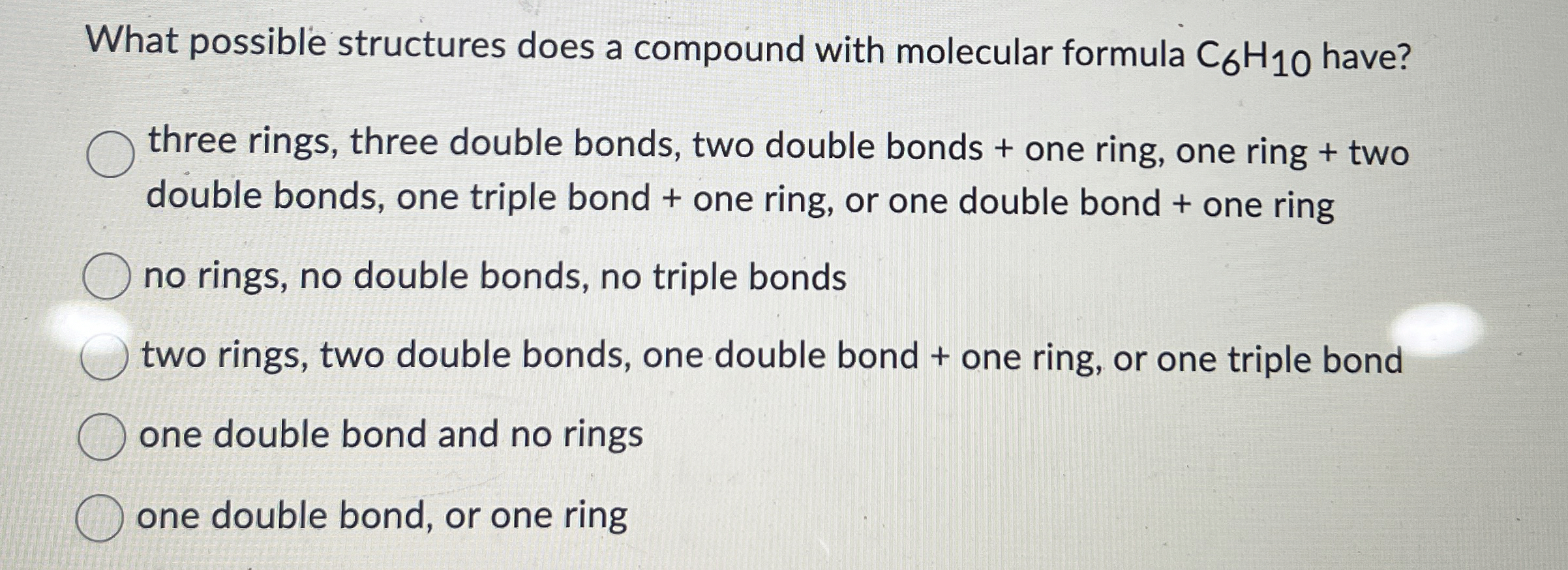 Solved What possible structures does a compound with | Chegg.com