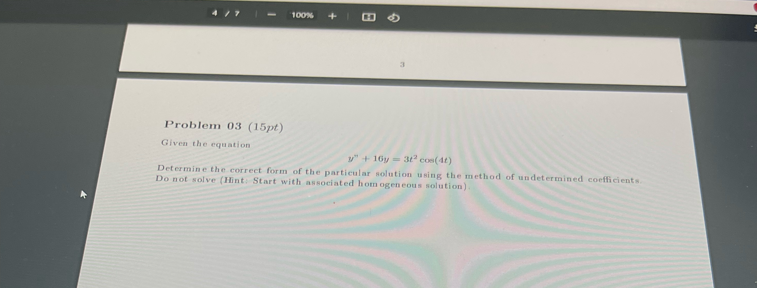 Solved Problem 03 (15pt)Given the | Chegg.com