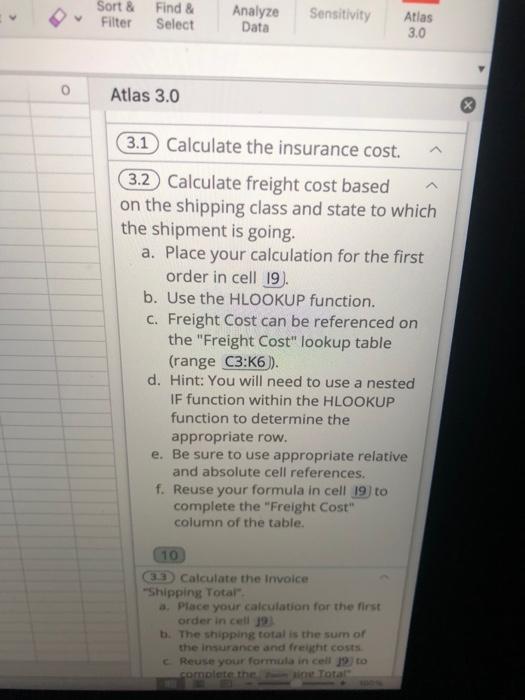 3.2 Calculate freight cost based on the shipping | Chegg.com