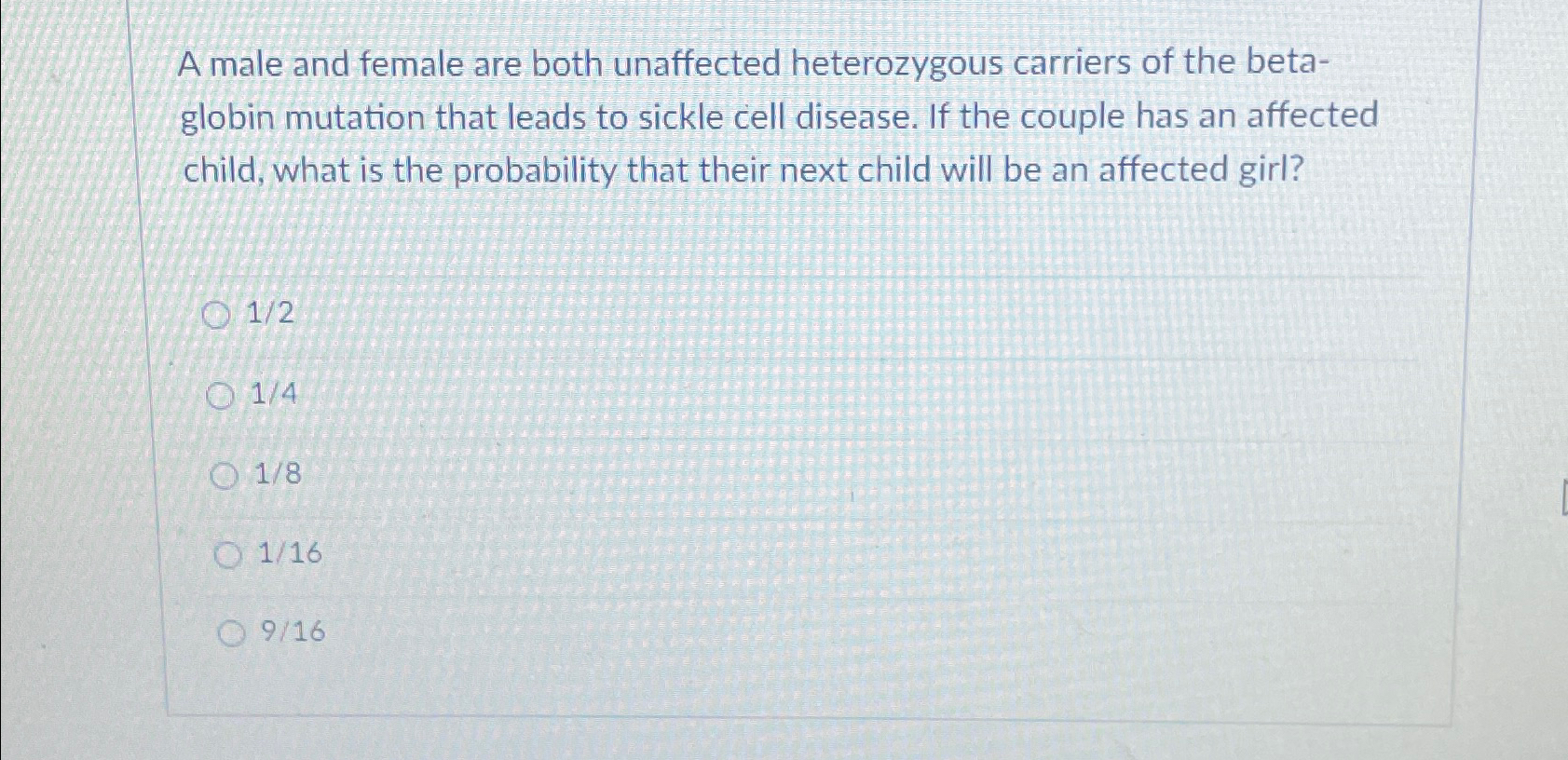 Solved A male and female are both unaffected heterozygous | Chegg.com