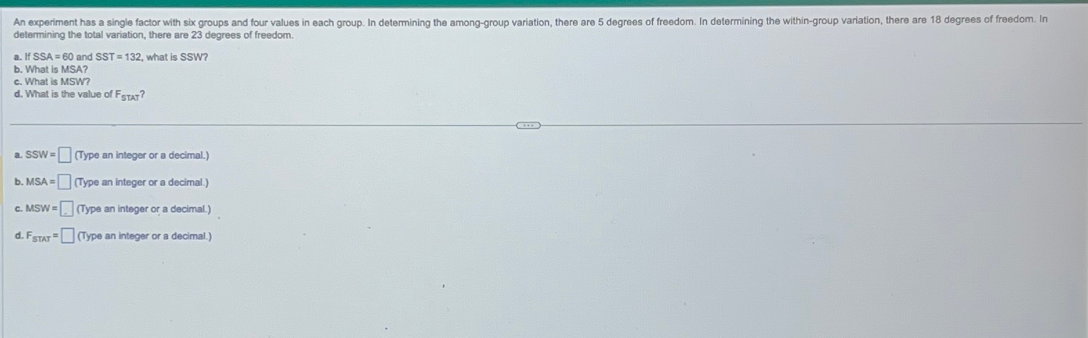Solved determining the total variation, there are 23 | Chegg.com