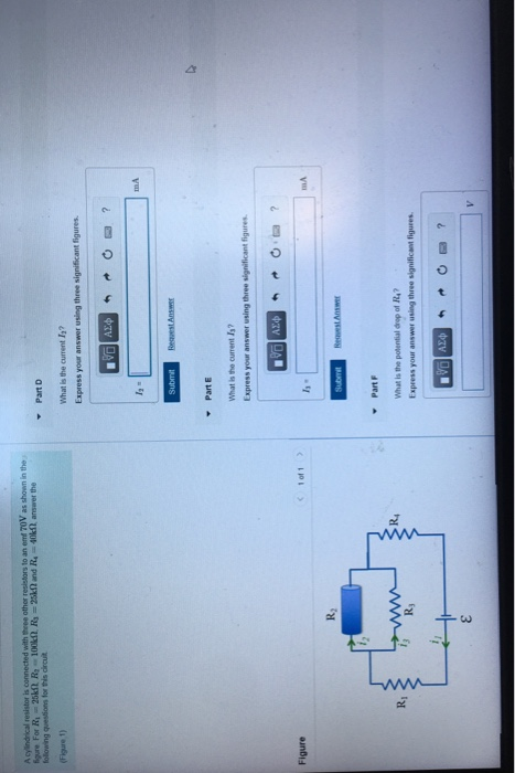 Solved A cylindrical resistor is connected with three other | Chegg.com