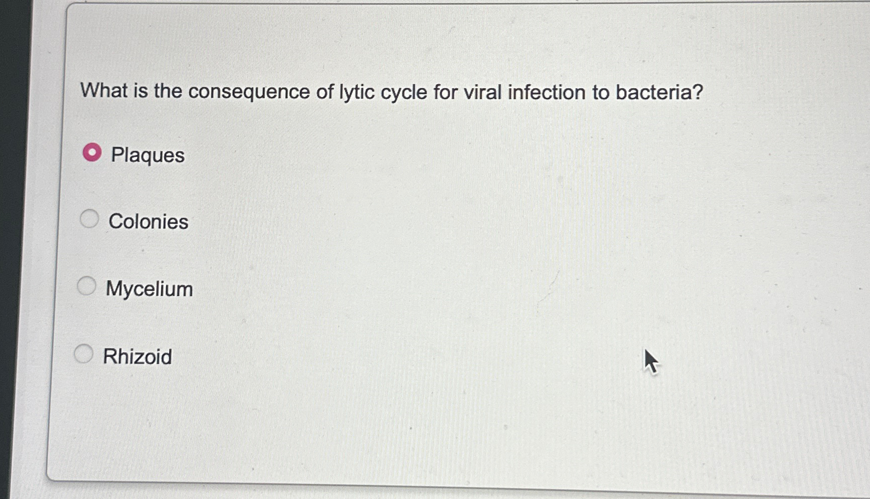 Solved What is the consequence of lytic cycle for viral | Chegg.com