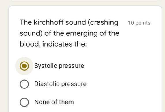 Solved The kirchhoff sound (crashing 10 points sound) of the | Chegg.com