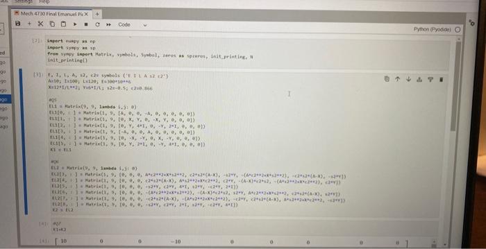 Solved Q8 in jupiter python please, am trying to find the | Chegg.com
