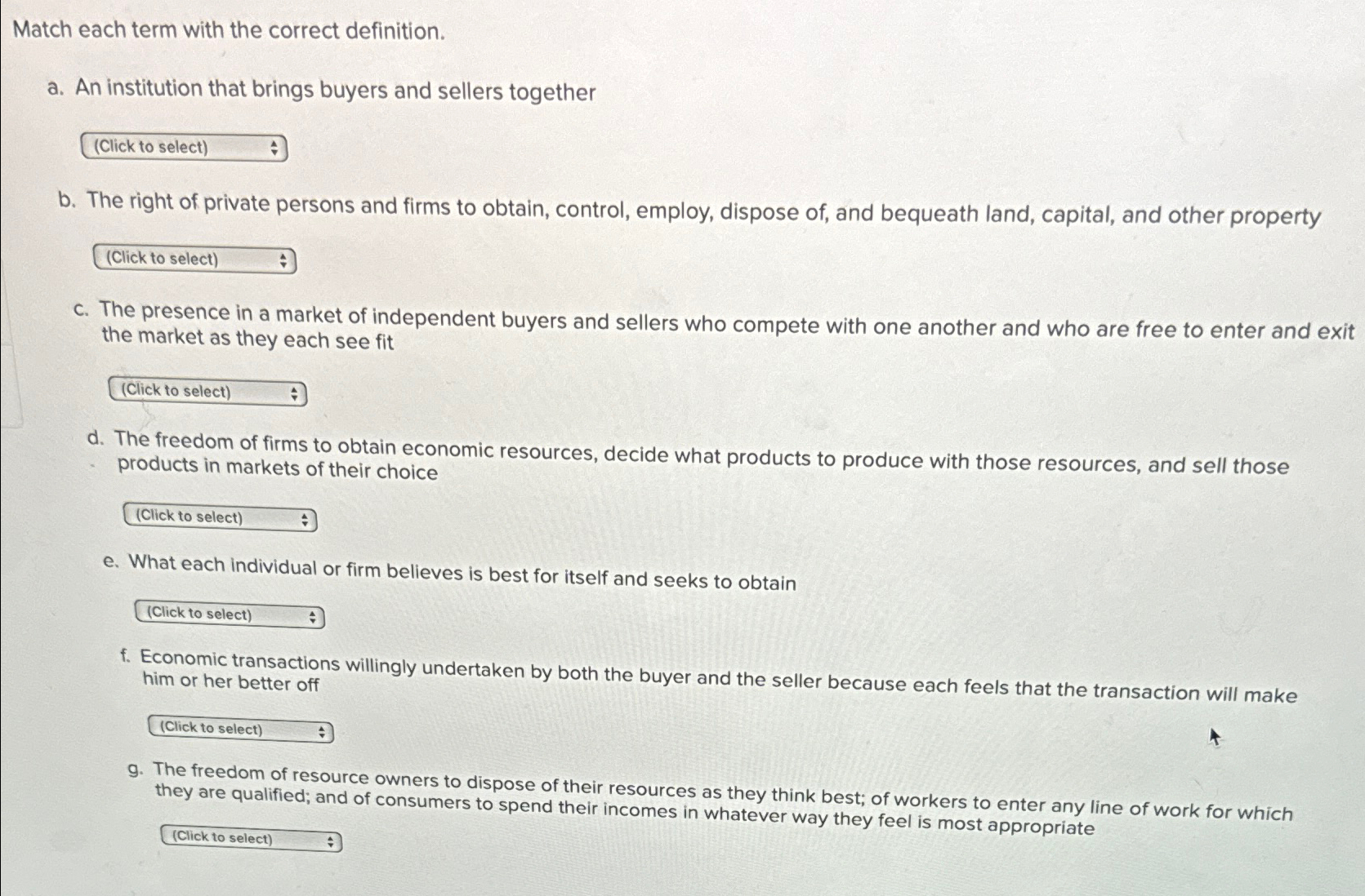 Solved Match each term with the correct definition.a. ﻿An | Chegg.com