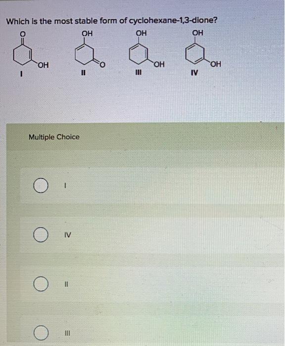 Solved Which is the most stable form of | Chegg.com