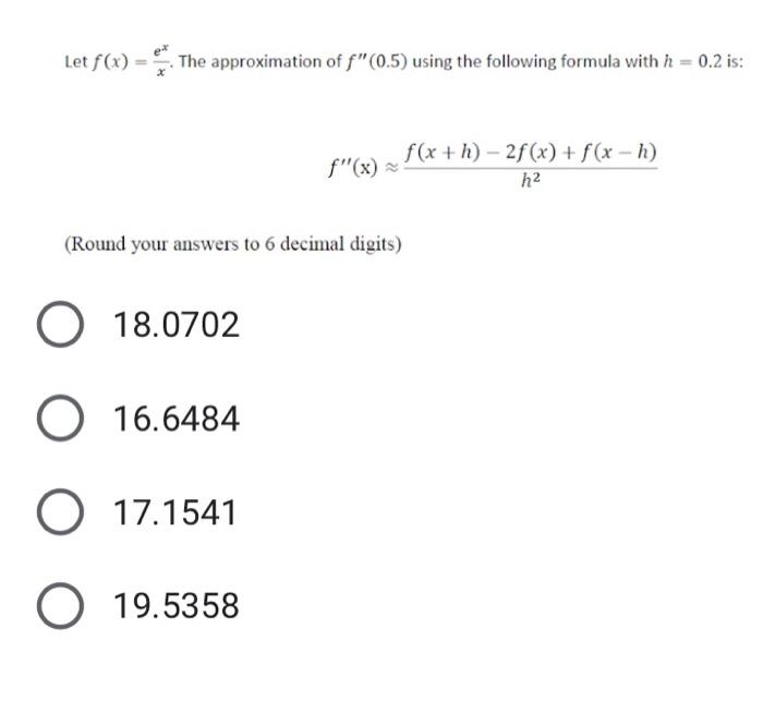 Solved Suppose that the values of a smooth function f are | Chegg.com