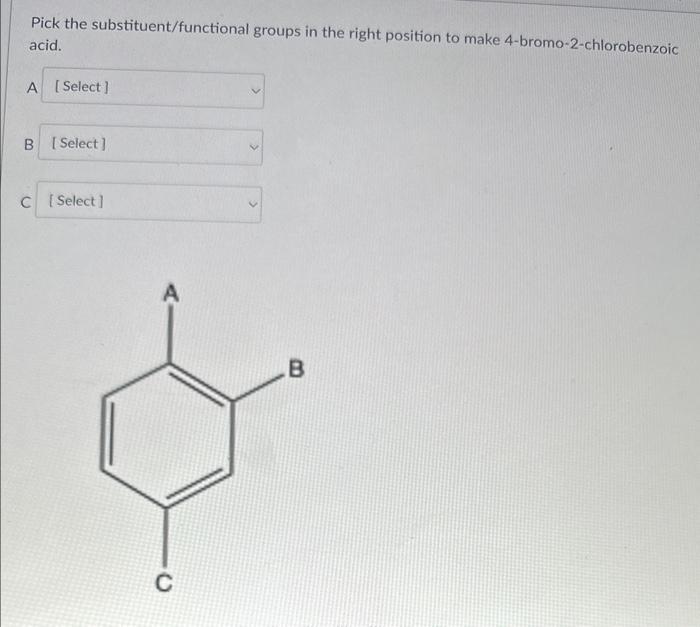Solved Pick the substituent/functional groups in the right | Chegg.com