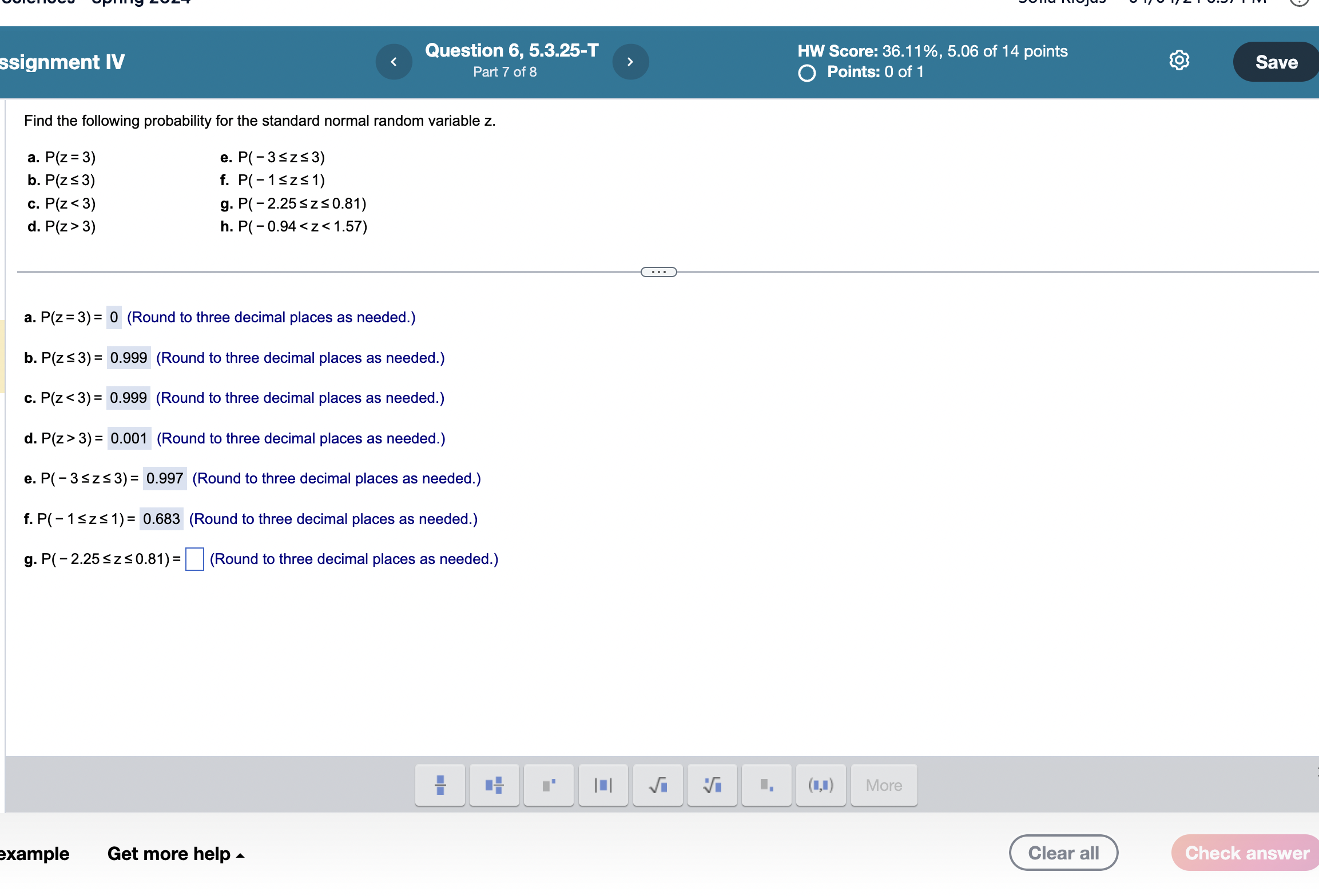 Solved Find the following probability for the standard | Chegg.com