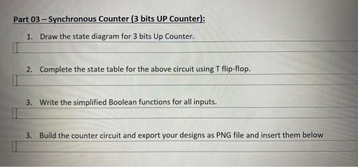Solved Part 02 - Asynchronous Counter (Negative Triggered): | Chegg.com