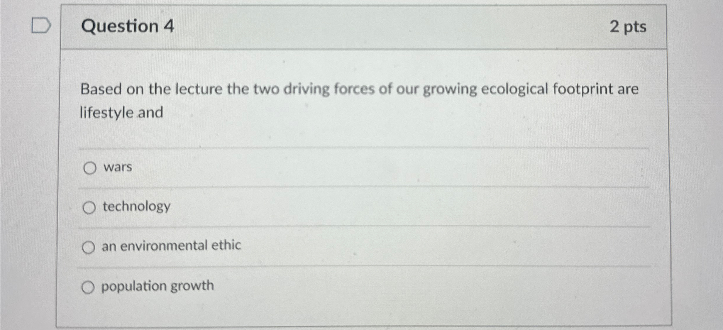 Solved Question 42 ﻿ptsBased on the lecture the two driving | Chegg.com