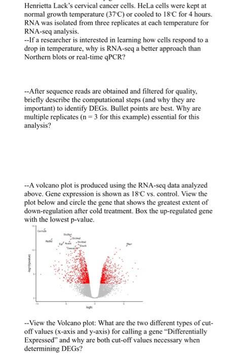 Henrietta Lack's cervical cancer cells. HeLa cells | Chegg.com