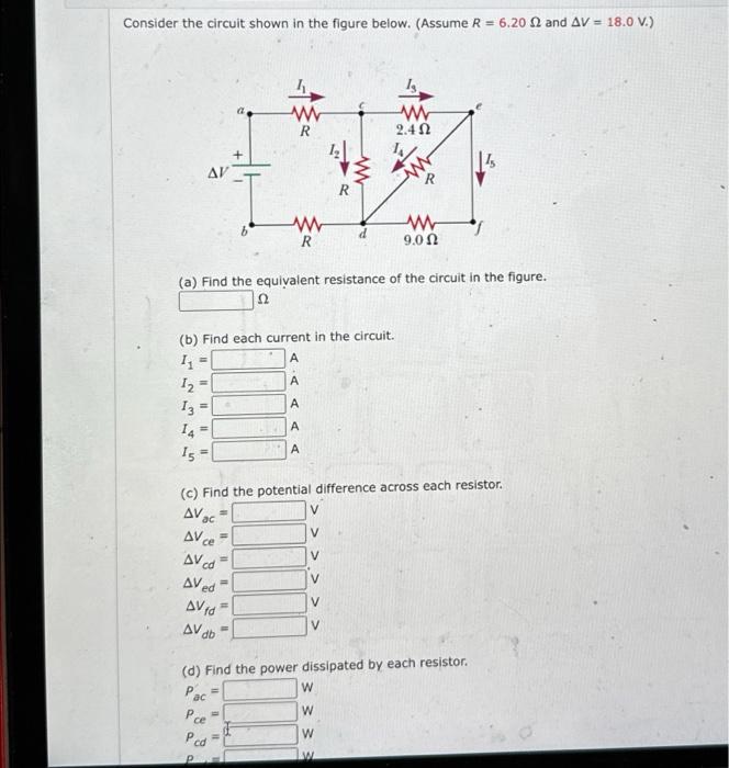 Solved Consider the circuit shown in the figure below. | Chegg.com