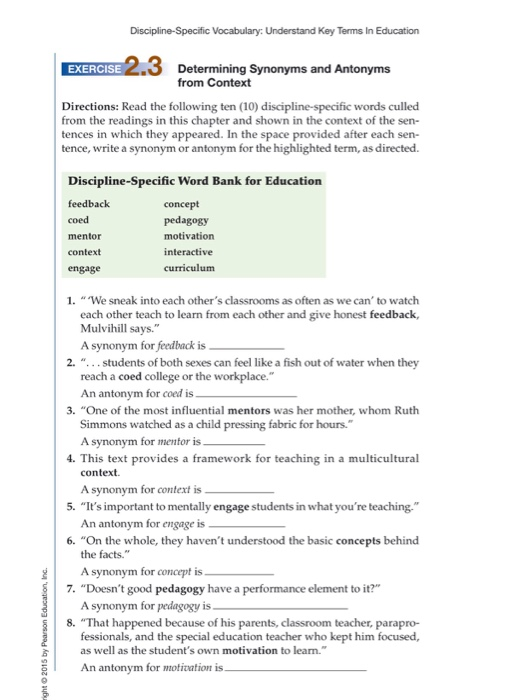 Discipline-Specific Vocabulary: Understand Key Ter... | Chegg.com